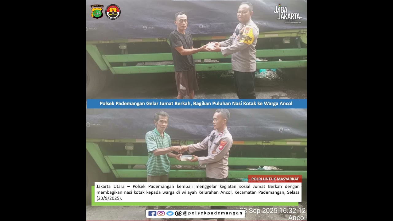 JUMAT BERKAH POLSEK PADEMANGAN