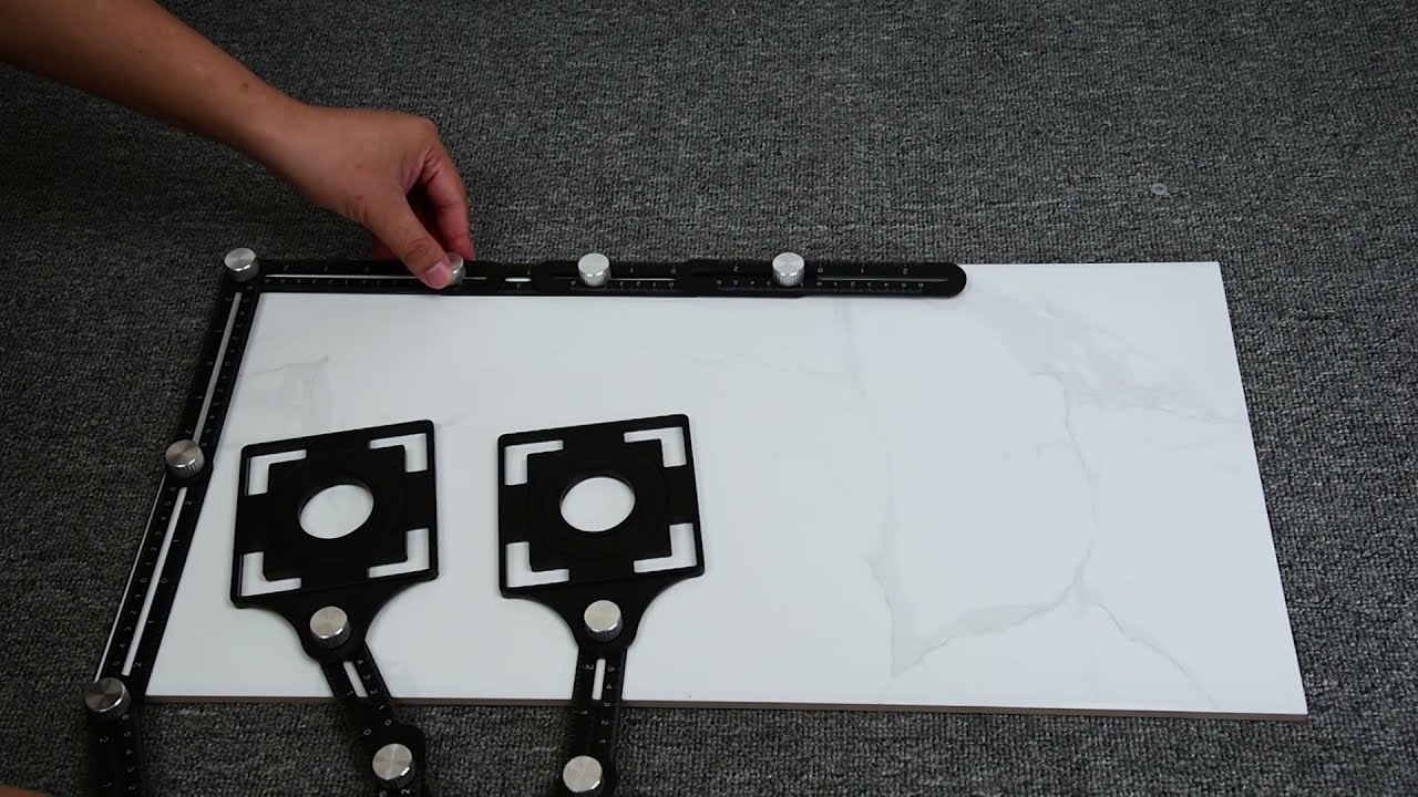 12 folding ruler tile hole locator