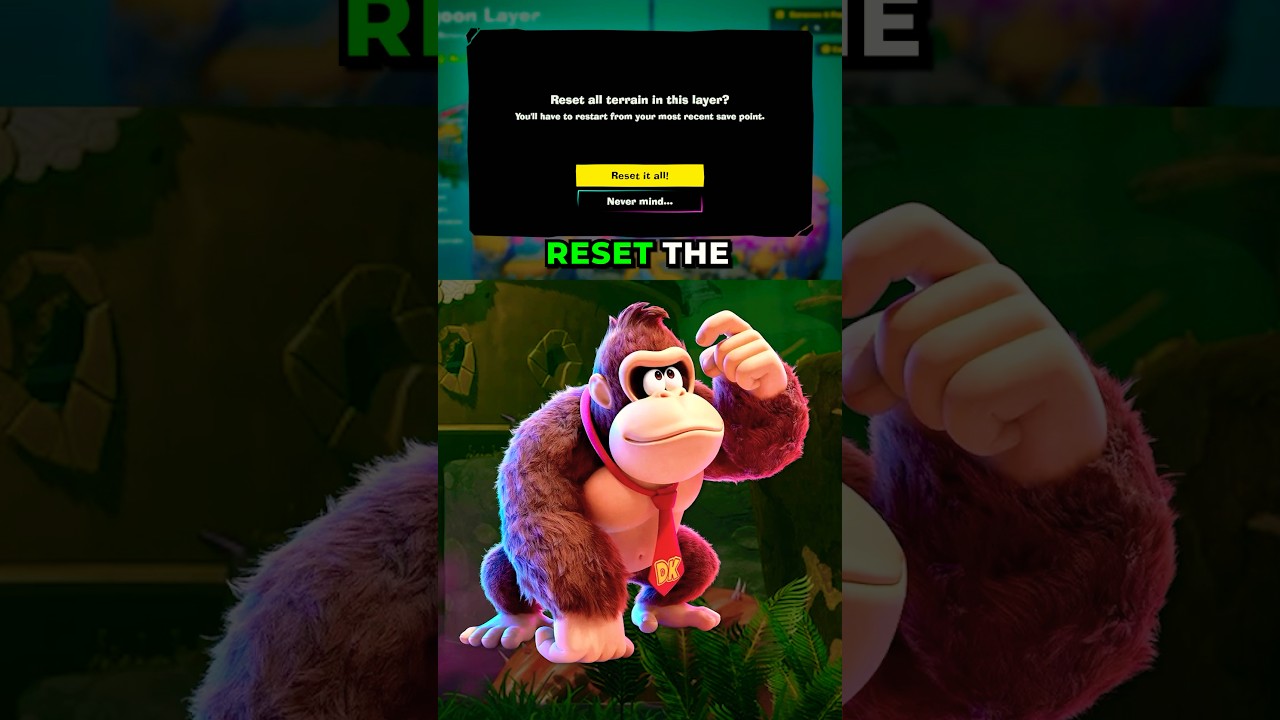 RESET the Entire Map in Donkey Kong Bananza