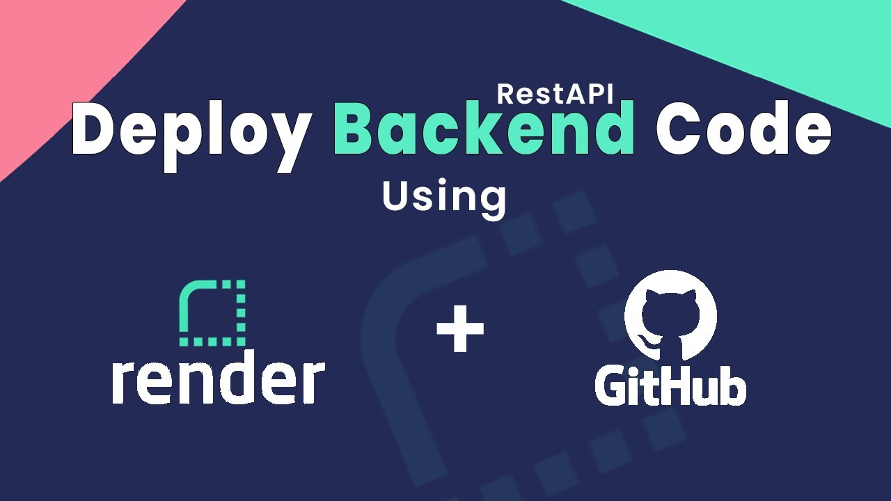 Deploy Backend Code to Render Using GitHub | RestAPI | Nodejs