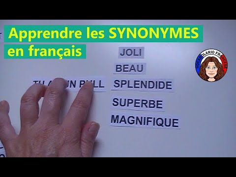 To learn French synonyms: joli-beau/aimer-adorer - video 20 - FR/IT/EN (Vocabolario Francese)
