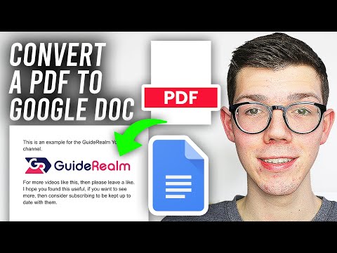 How To Convert A PDF To A Google Doc - Full Guide