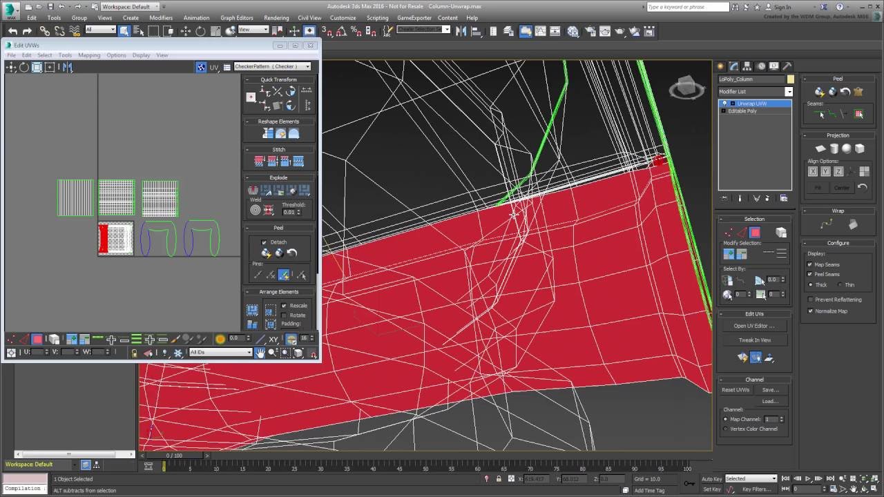 Using Normal Maps in 3ds Max - Part 4 - Unwrapping