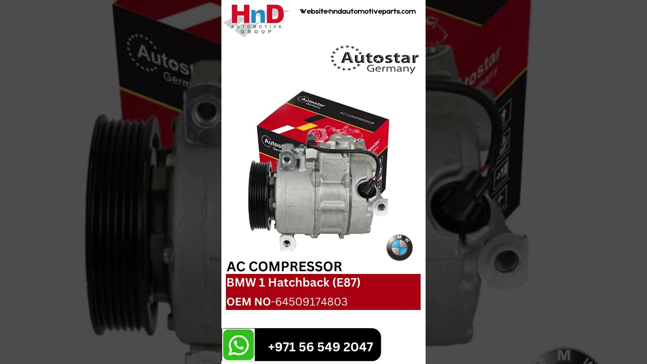 High-powered AC Compressor For BMW 1 Hatchback (E87) 64509174803 #bmw