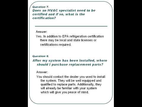 HVAC specialist need to be refrigeration certification certified