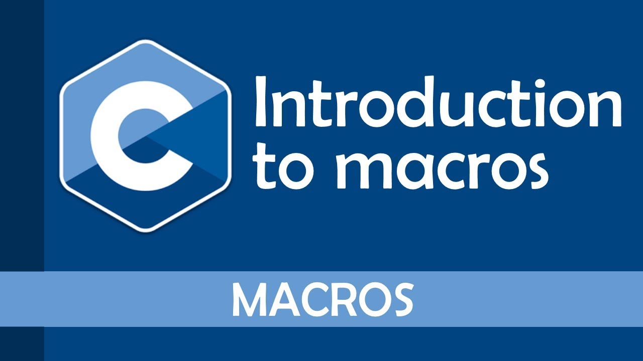 Quick introduction to macros