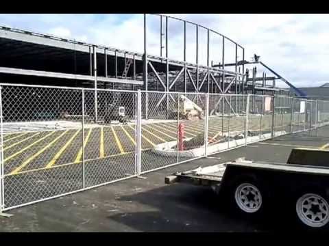 Temporary Fence Rental for New Walmart Brampton construction site 09