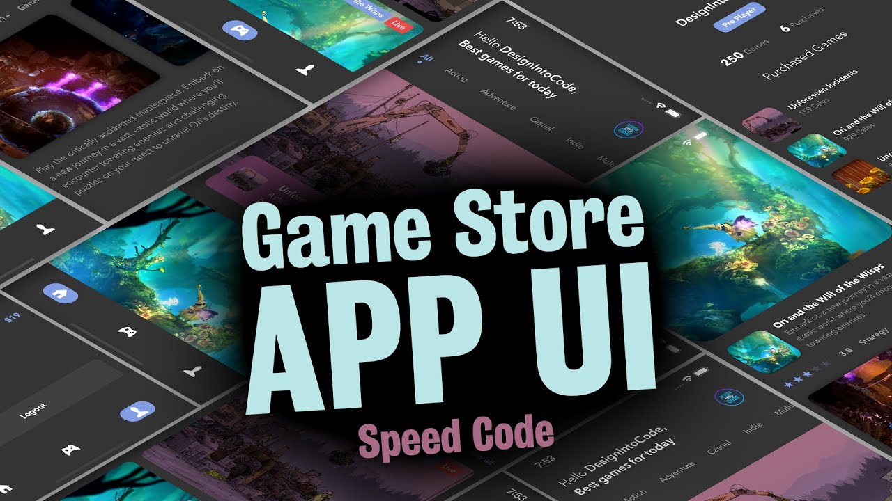 Game Store App - React Native UI - Speed Code