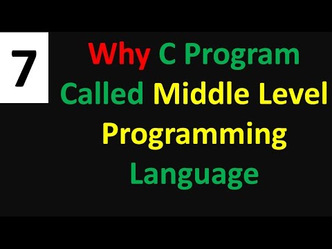 Why c program called Middle Level Programming language