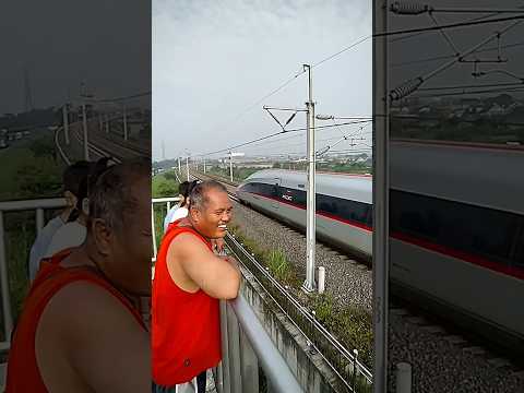 Amazing Indonesian Bullet Train WHOOSH #railway #railfans #train #keretacepat #highspeedtrain