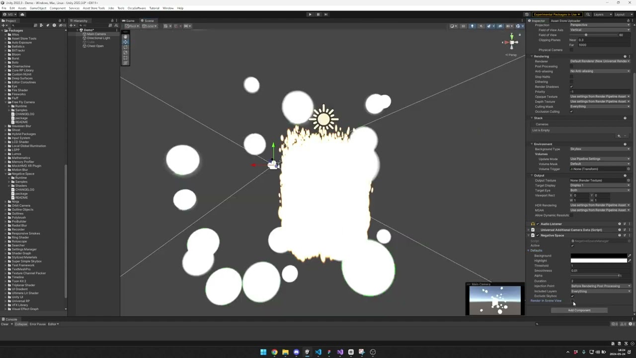 Negative Space Shader for Unity