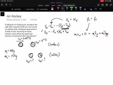 Example - Elastic Collision