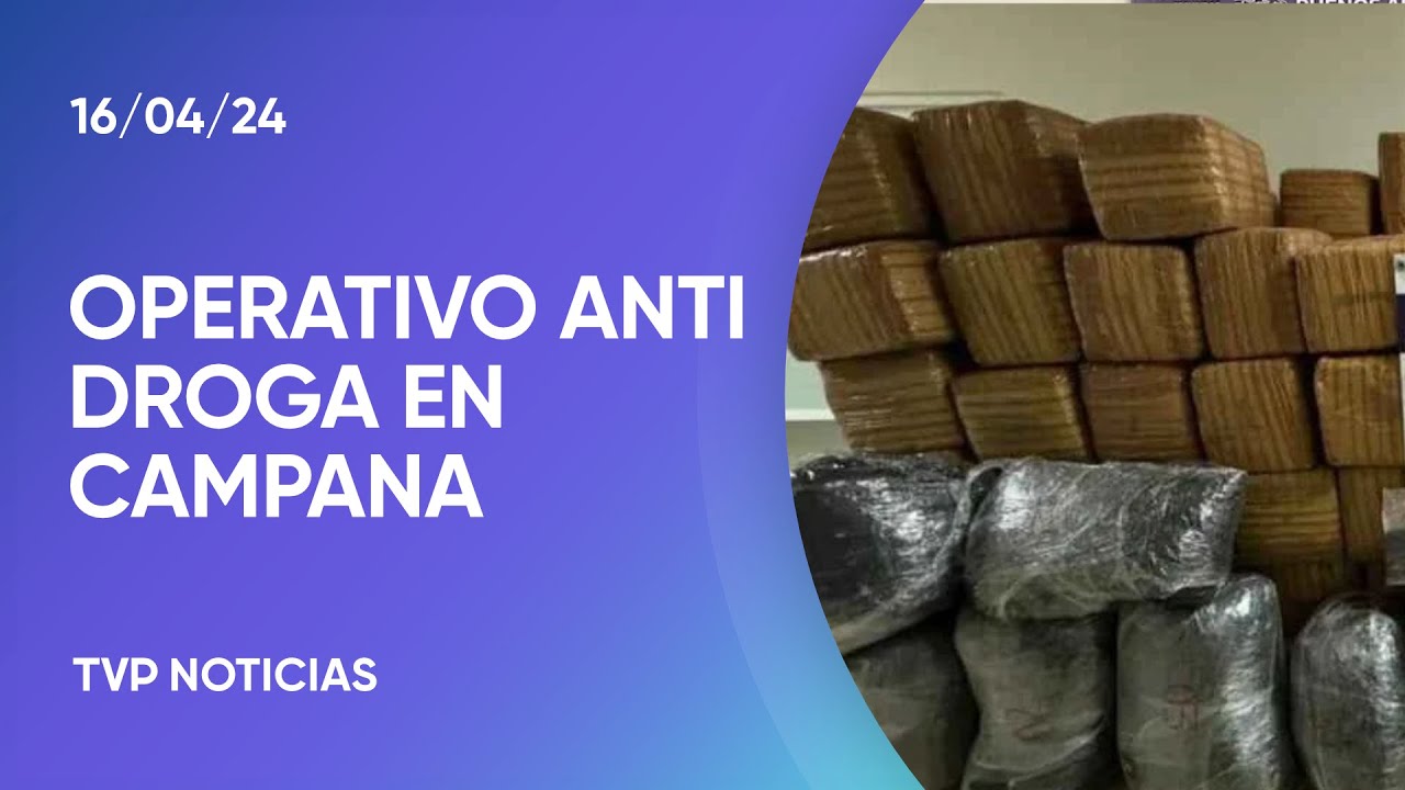 Campana: incautaron 1.800 kilos de marihuana