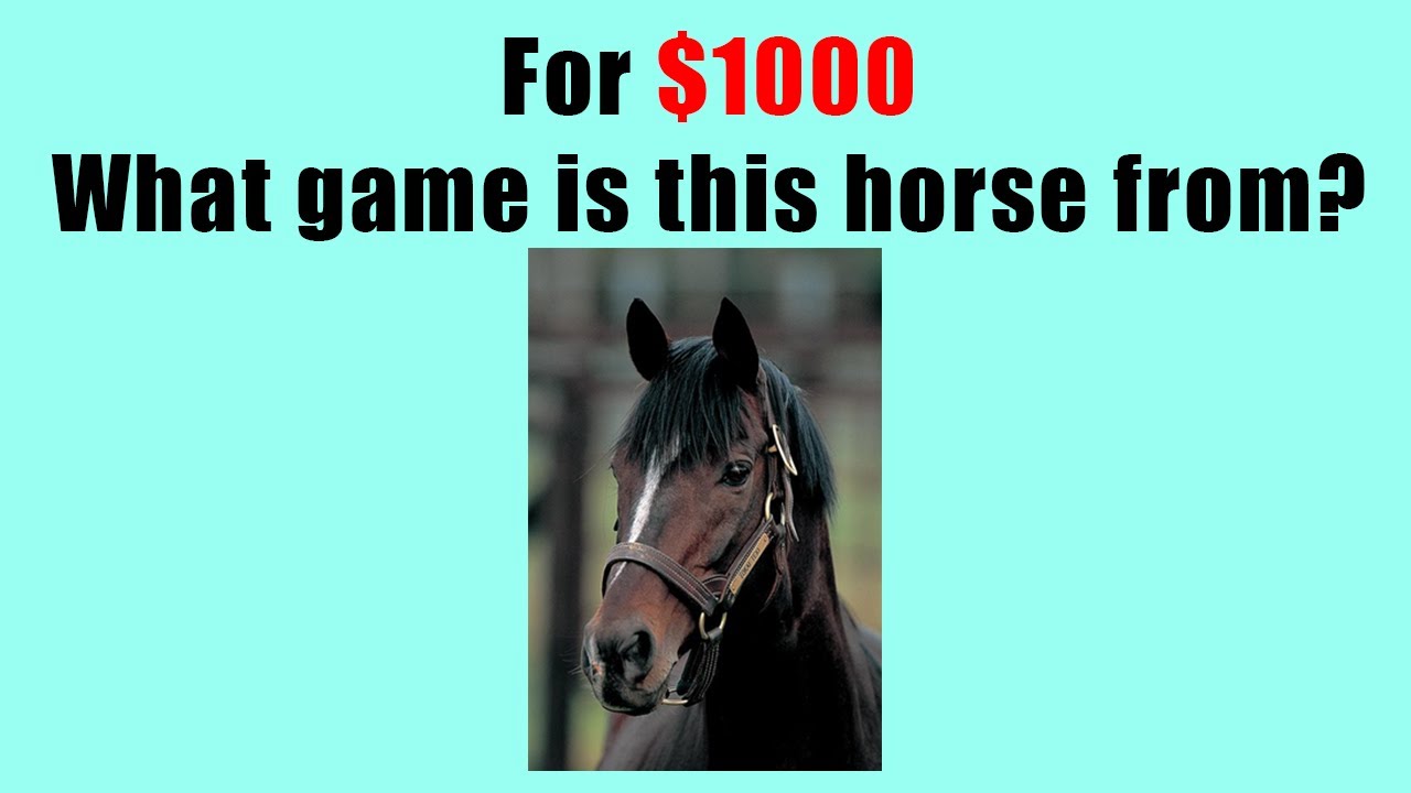 A Moderately Normal Video Game Jeopardy Board