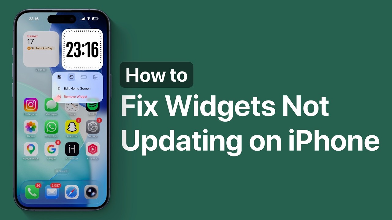 Widgets Not Updating on iPhone? Fix Here