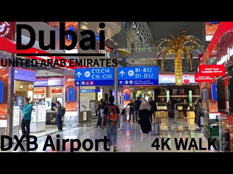 Dubai International Airport DXB Walking Tour - Terminal 3 🇦🇪 | Dubai Duty Free | 4K UHD Video ✈️