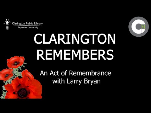 Act of Remembrance with Larry Bryan - Remembrance day (November 11, 2021)