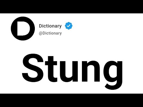 Stung Meaning In English