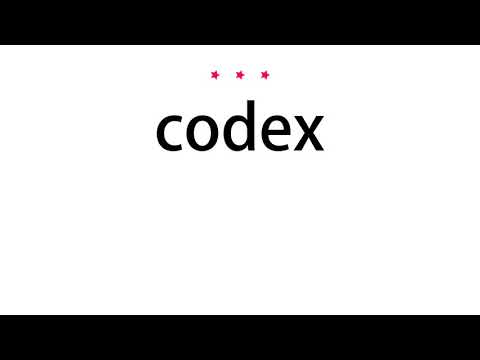 How to pronounce codex - Vocab Today