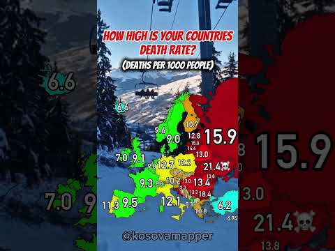 How high is the death rate in your country?☠️ #mapping
