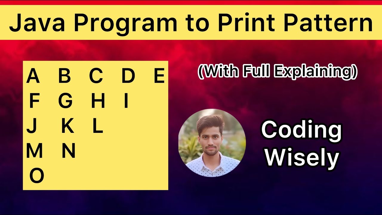 Java Program to Print triangle Pattern | Part 8 | Java coding | Coding Wisely
