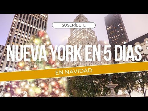 ???? El Mejor ITINERARIO para visitar NUEVA YORK en 5 días en NAVIDAD ????????