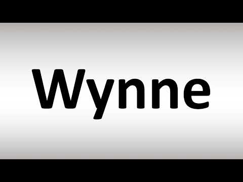 How to Pronounce Wynne