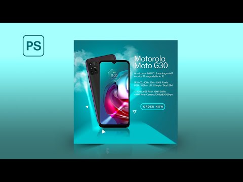 Mobile Brand Advertisement | Social Media Banner | Photoshop Tutorial