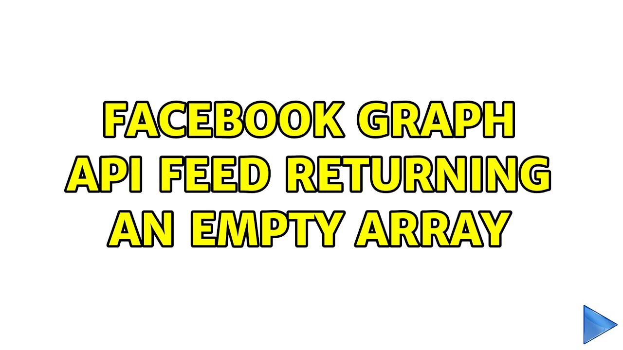 Facebook graph api feed returning an empty array