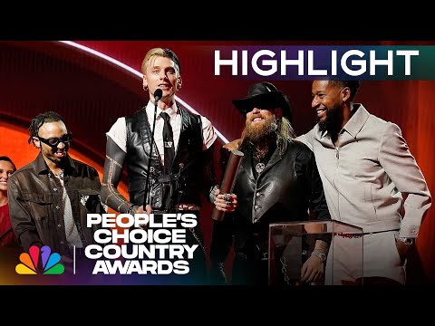 MGK Accepts Country Crossover Awards At PCCAs - 99.7 DJX