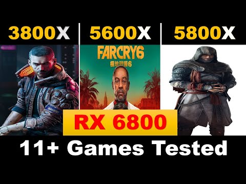 Ryzen 3800X vs 5600X vs 5800X tested in 11+ games