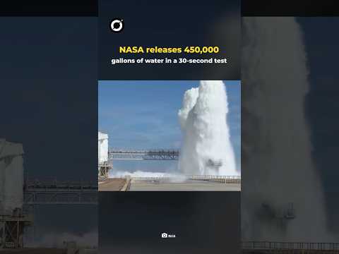 Why NASA Just Unleashed 450,000 Gallons of Water in Half a Minute! 🚀💦 #shorts #nasa #spacefacts