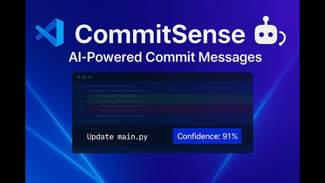 CommitSense Demo: AI-Powered Git Commit Messages in VS Code