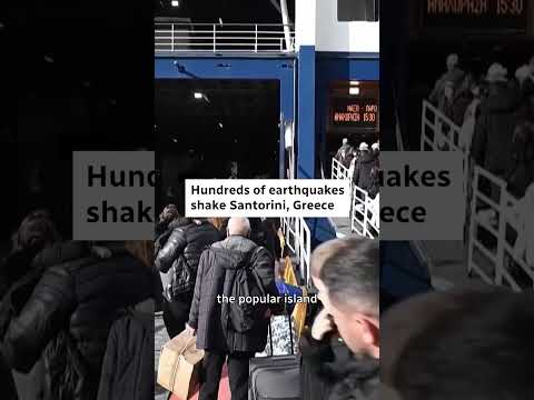More than 200 earthquakes shake Santorini, Greece