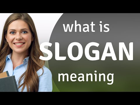 Slogan • what is SLOGAN meaning