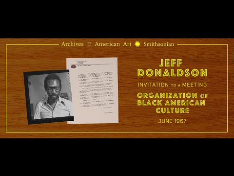 Archives of American Art Short Film Series: Jeff Donaldson Letter to Fellow OBAC Members, June 1967