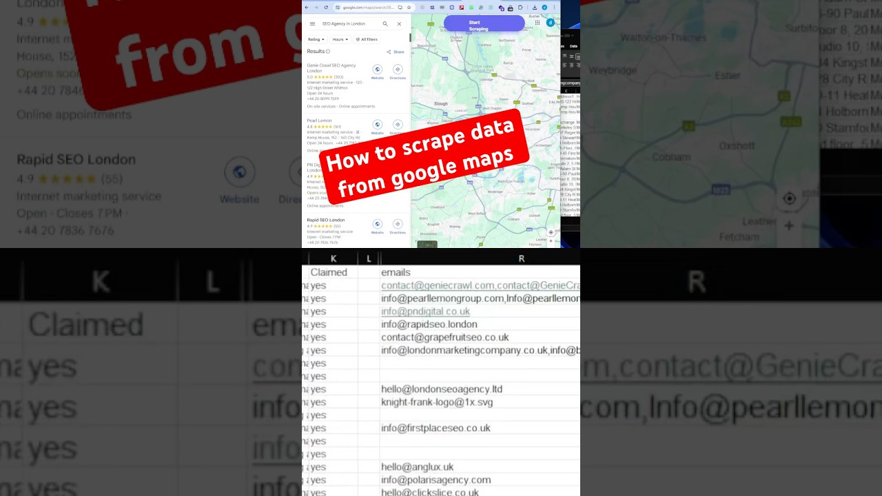 Scrape Data from google maps (in 2025) #leadsgeneration #google #tips #googlemapsleads