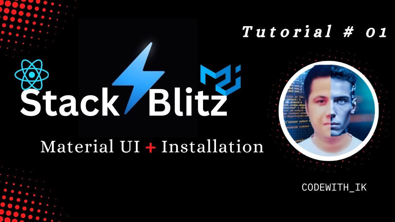 ⚡StackBlitz Setup with React + Material UI Installation (Step by Step Guide)