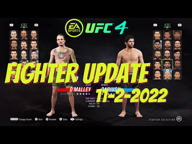 UFC 4 fighter update today: Which fighters got a stat change? Is Alex ...