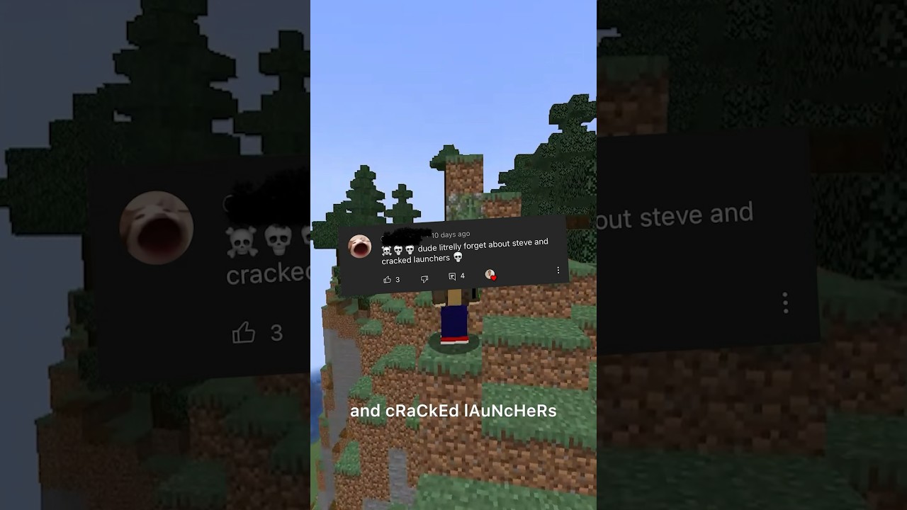 Steve is NOT the most popular #minecraft skin! #letsplay #camman18shorts #skin #trending #subscribe