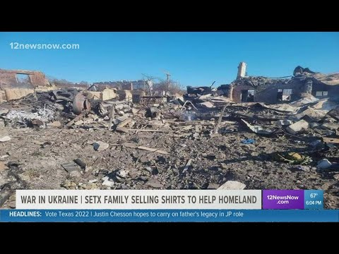 Southeast Texas family selling t-shirts for Ukrainian troops as war continues