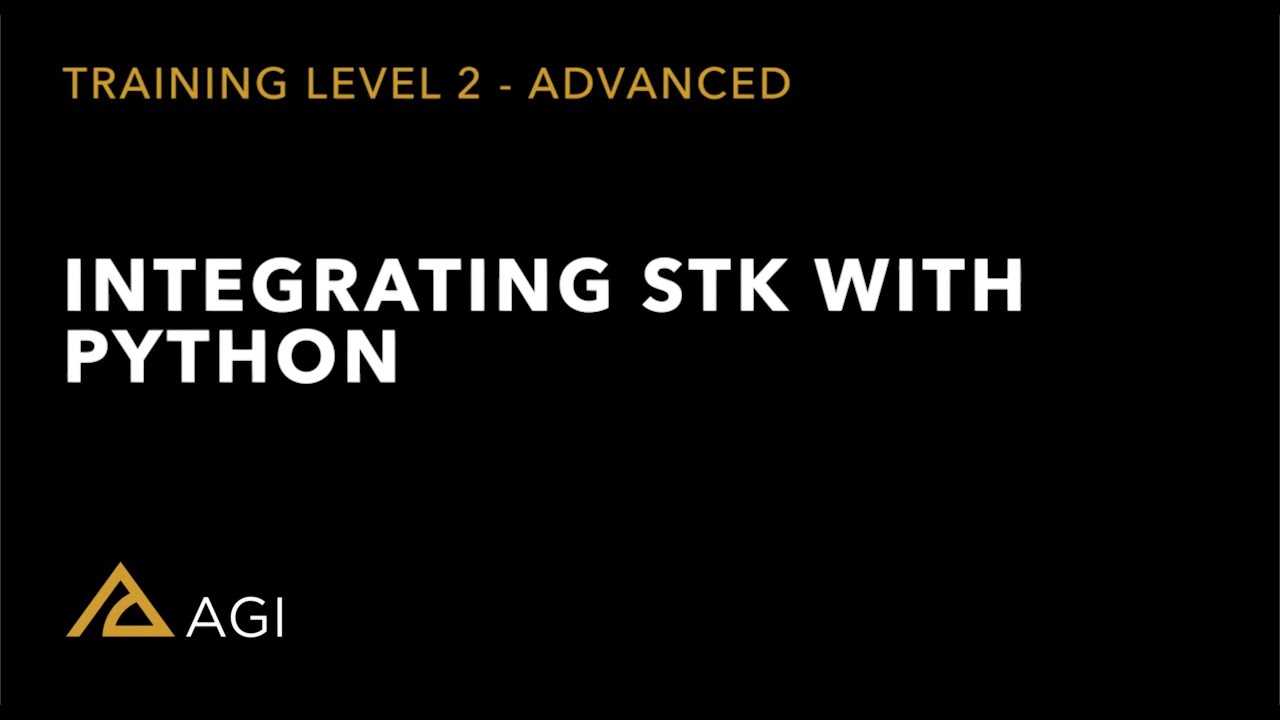 Lesson 16-2 Integrating STK with Python