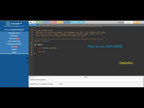 Online GDB Free Compiler || How to use OnlineGDB
