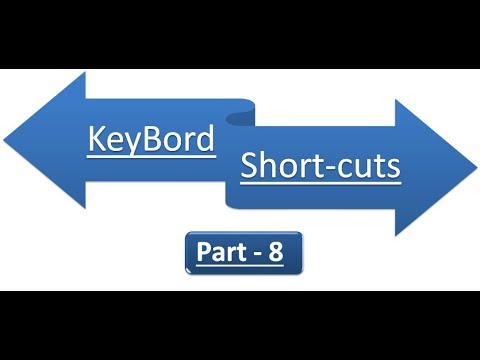 Keyboard shortcuts - Part 8