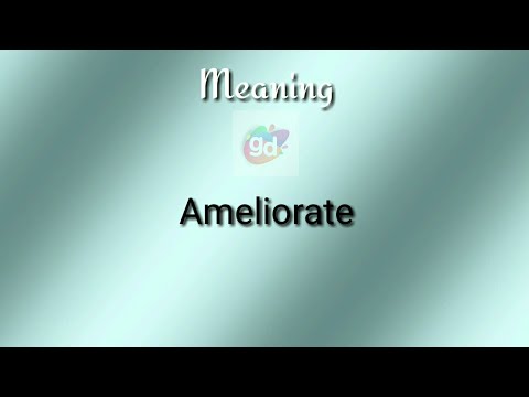 Ameliorate Meaning with Pronunciation||Googul Dictionary#ameliorate