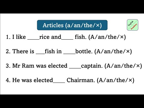 Article practice set -1englishacademy #article #a/an/the