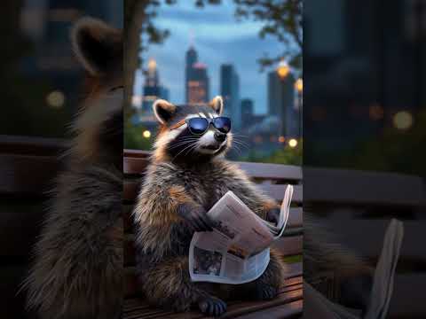 Cool Racoon #Raccoon #cool #sunglasses