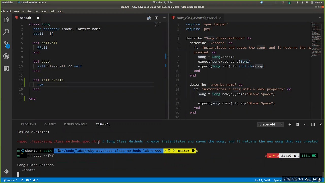Ruby Advanced Class Methods Lab Walk Through