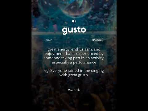 Vocords - GUSTO #vocal #vocords #learnenglish
