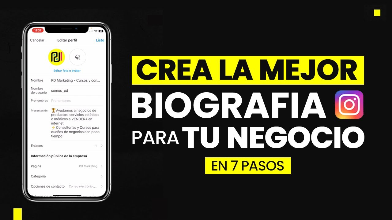 📈 Qué colocar en la BIOGRAFÍA de INSTAGRAM de TU NEGOCIO - Estrategias para 2023 en 7 PASOS